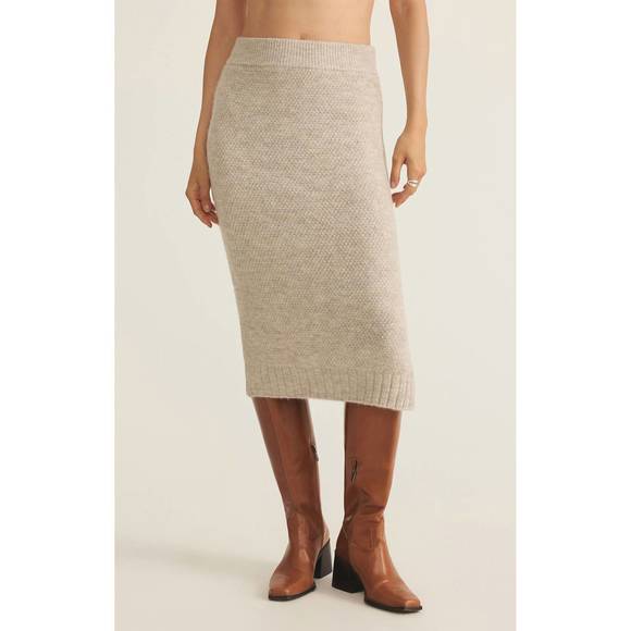 Z Supply | Skirts | New Z Supply Shellie Sweater Skirt In Oatmeal ...